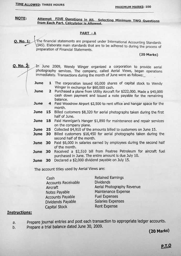 Commerce (Paper-I), PMS Past Paper 2016 – Jahangir's World Times