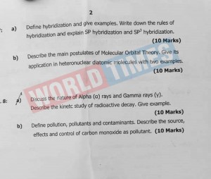 PMS-2019 Chemistry Paper I – Jahangir's World Times
